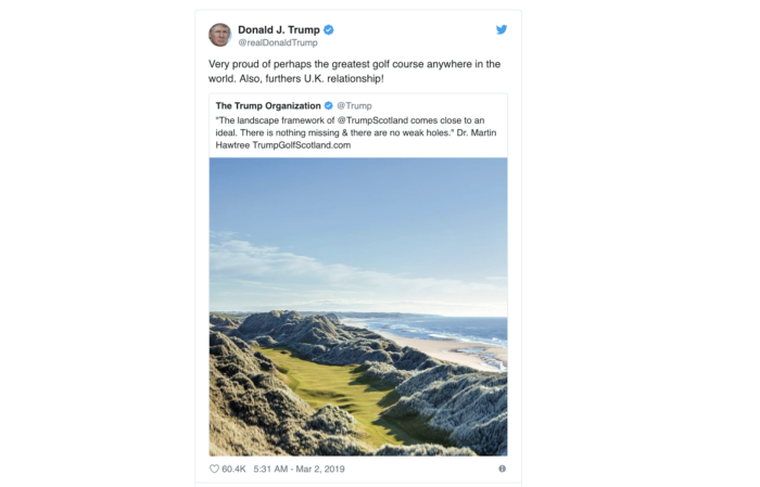 This Week in Conflicts: President Trump Promotes His Golf Course ...