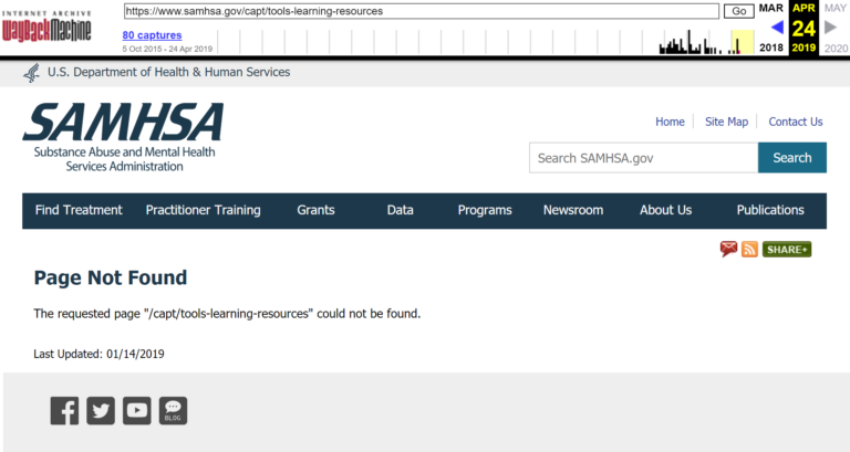 Recent SAMHSA website overhaul likely left users confused, frustrated, and irritated : Sunlight ...